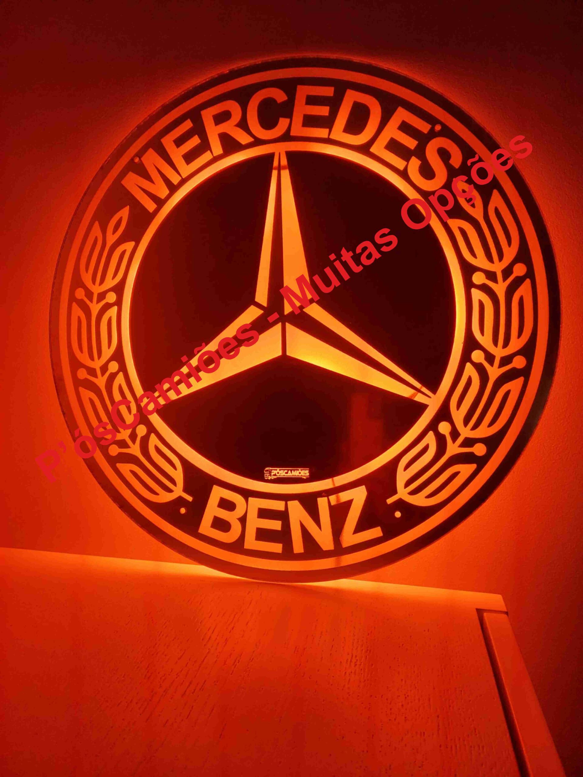 Espelho LED RGB MERCEDES - Póscamiões